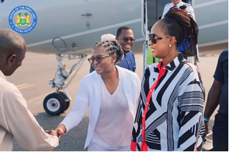 First Ladies Fatima Bio and Monica Geingos Grace 2024 Global Academy ...